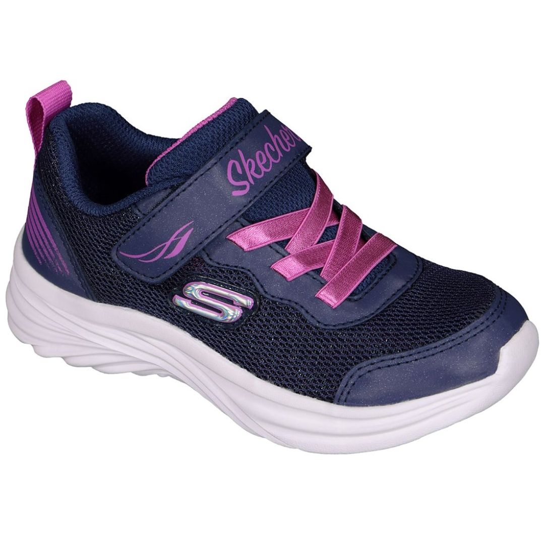 Tenis con Velcro 11-16 Azul Skechers para Niña