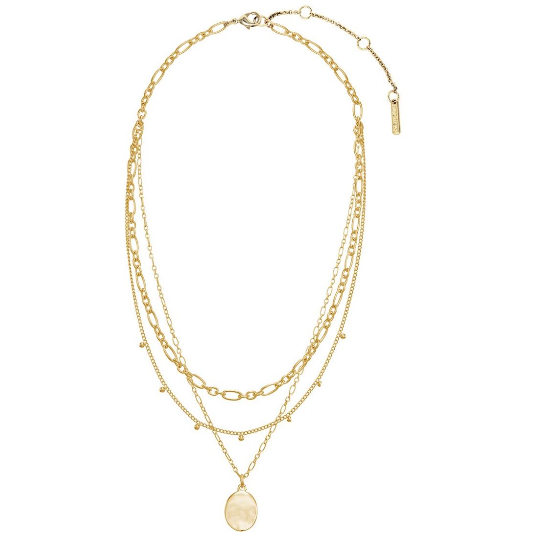 Collar Marca Nine West Color Dorado Acabado Brillante
