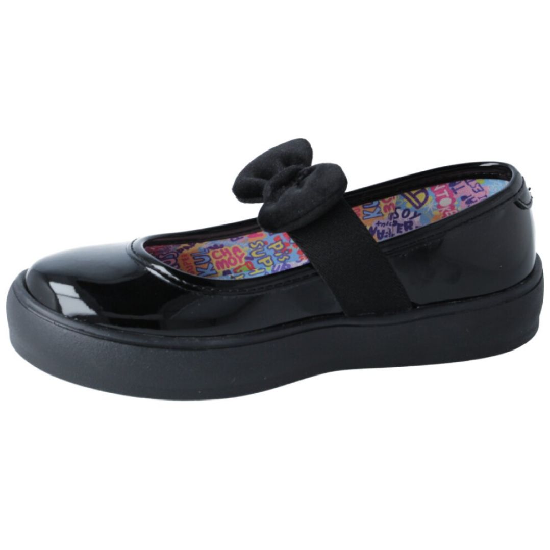 Zapato Escolar Charol 18-21 Negro Distroller para Niña
