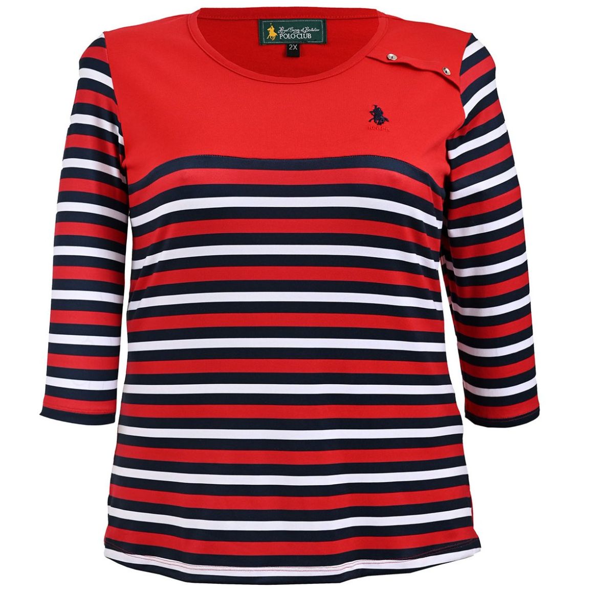 Playera a Franjas Royal Polo Club para Mujer