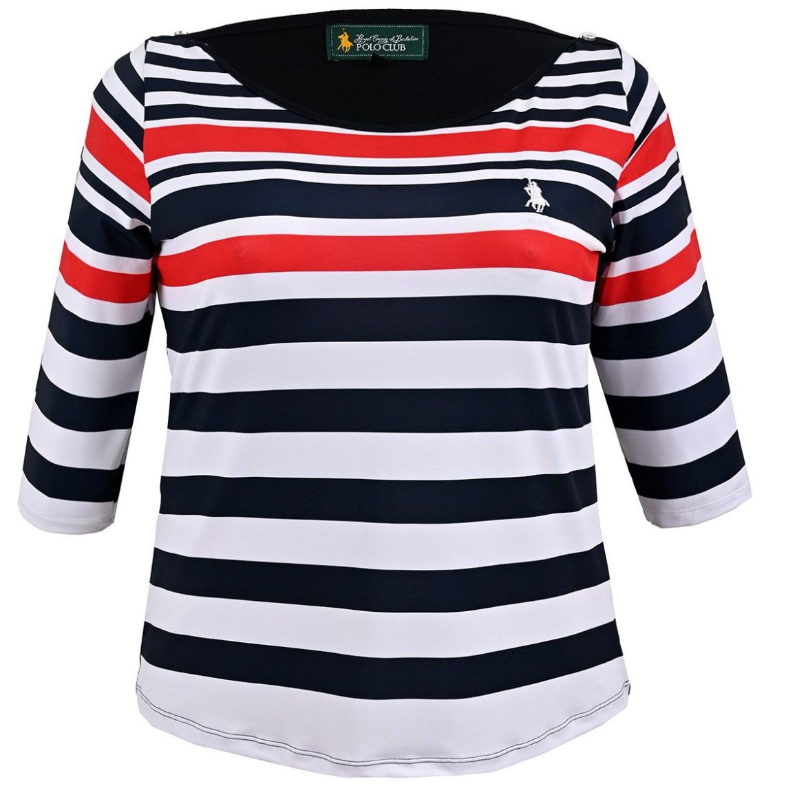 Playera a Franjas Royal Polo Club para Mujer