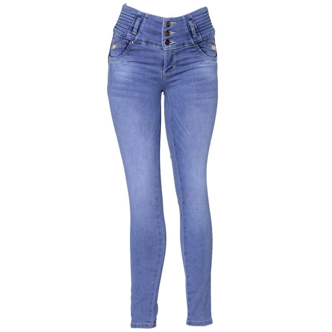 Jeans Skinny Bleach 3 Botone Ciclon Jeans Macaria