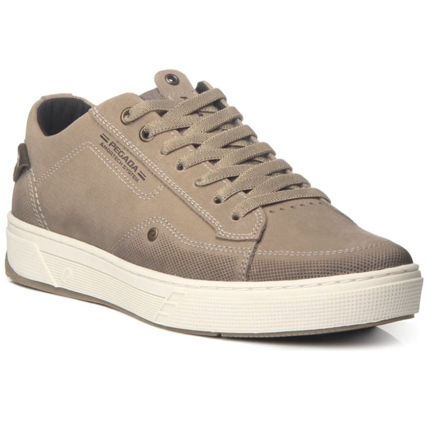 Sneaker Pegada en Piel Café