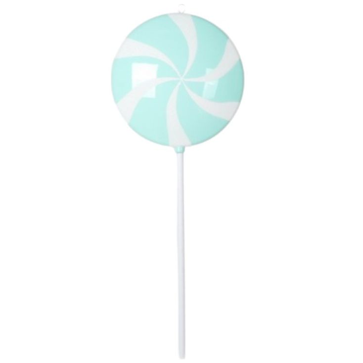 Candy Paleta Plana Aqua Y Blanco 65Cm