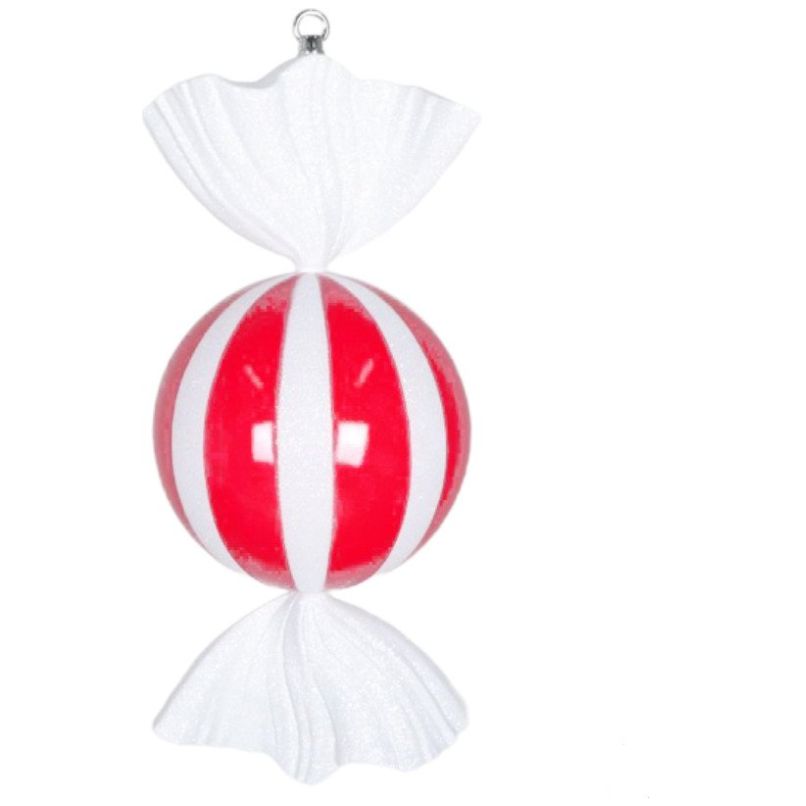 Candy Dulce Redondo Rojo Y Blanco 45Cm