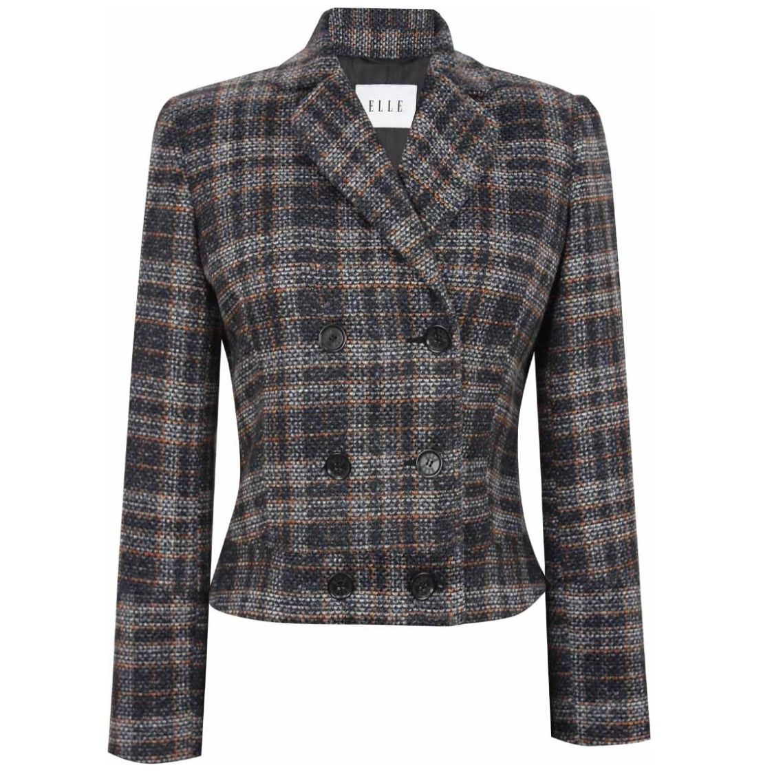 Saco Elle Cuello Solapa con Cruce Diseño Boucle