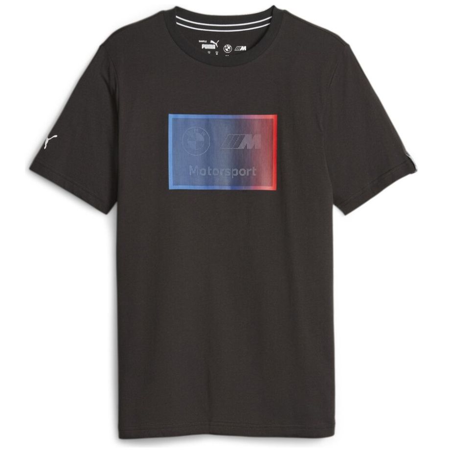 Playera Negra Bmw Puma Logo para Hombre