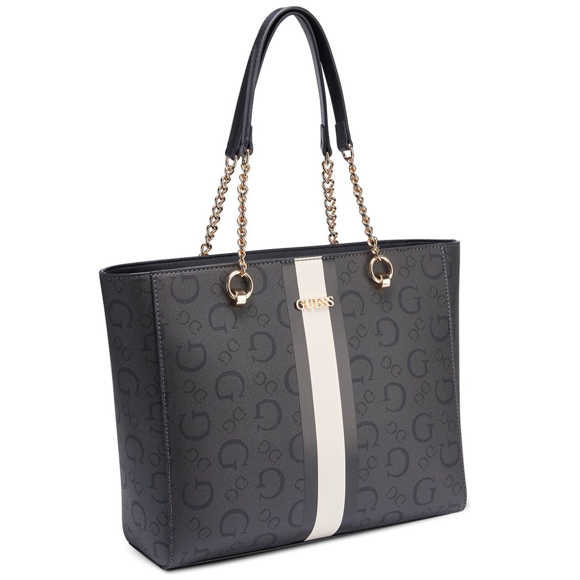 Bolsa Tote Negro Suavizado Guess Factory