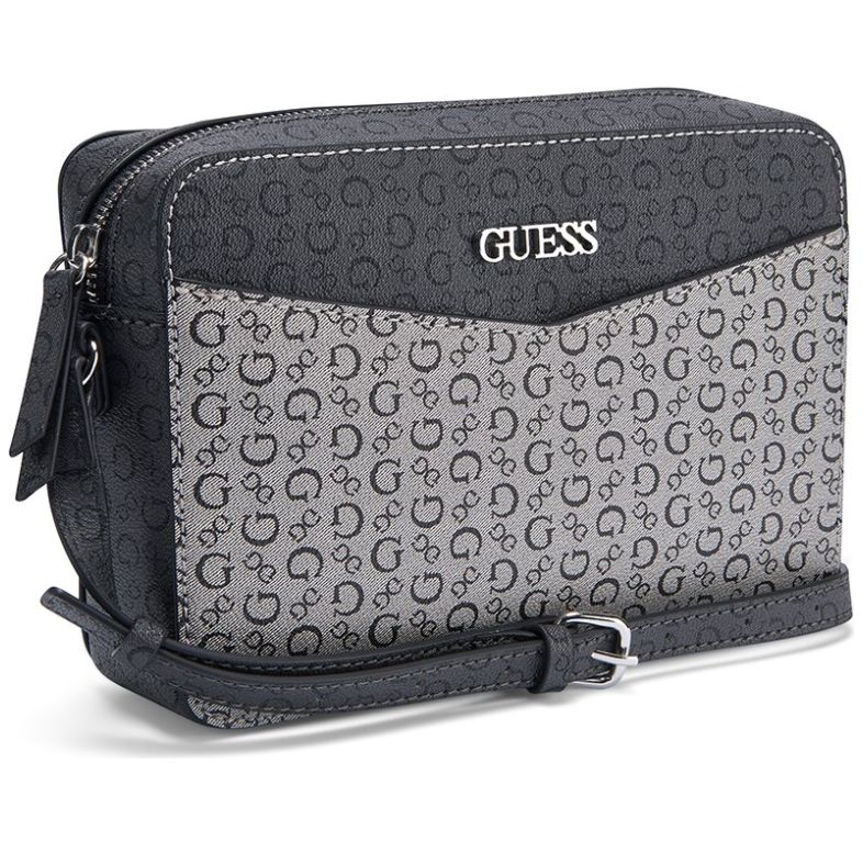 Bolsa Crossbody Negro Multicolr Guess Factory