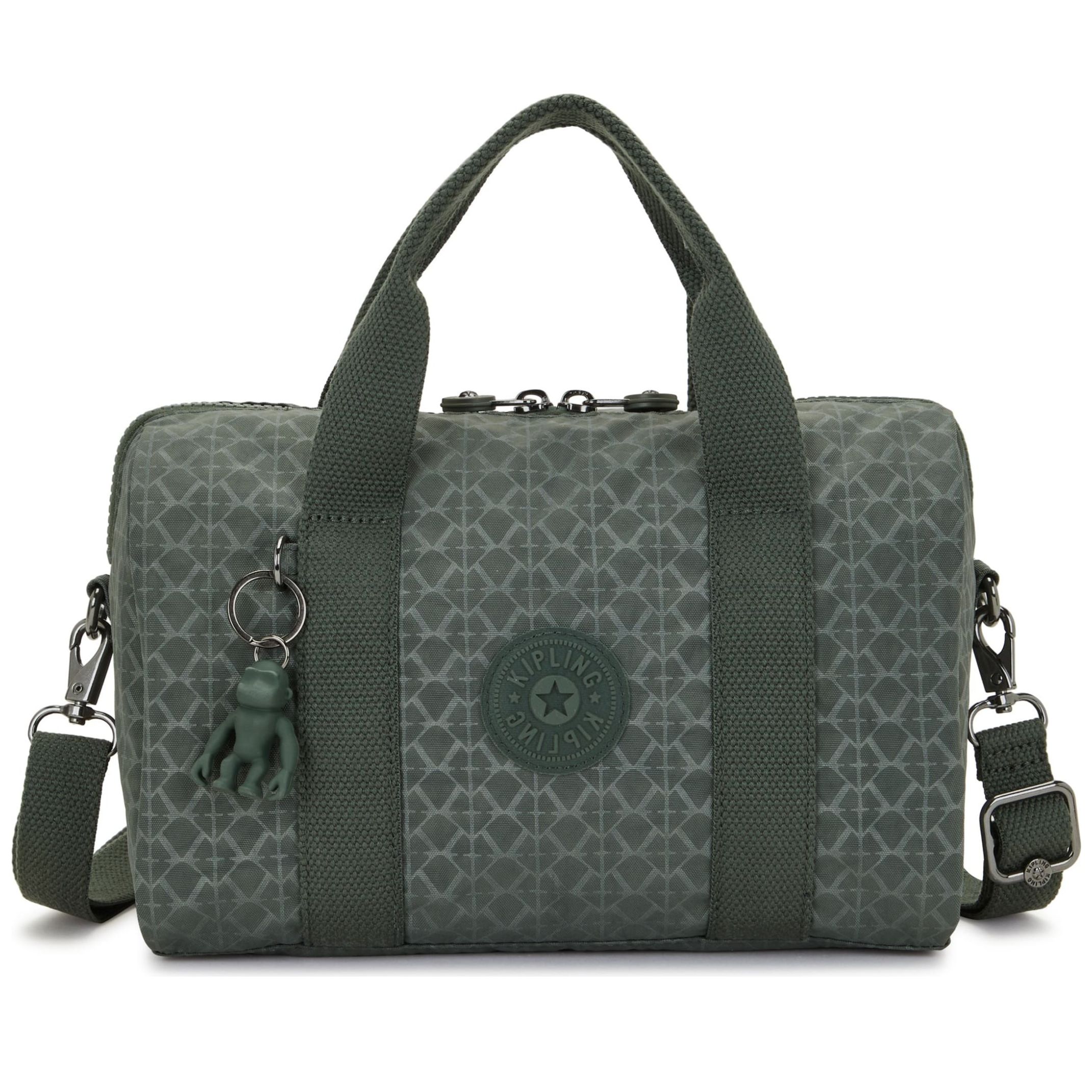 Bolsa Bina M Sign Green Emb Kipling