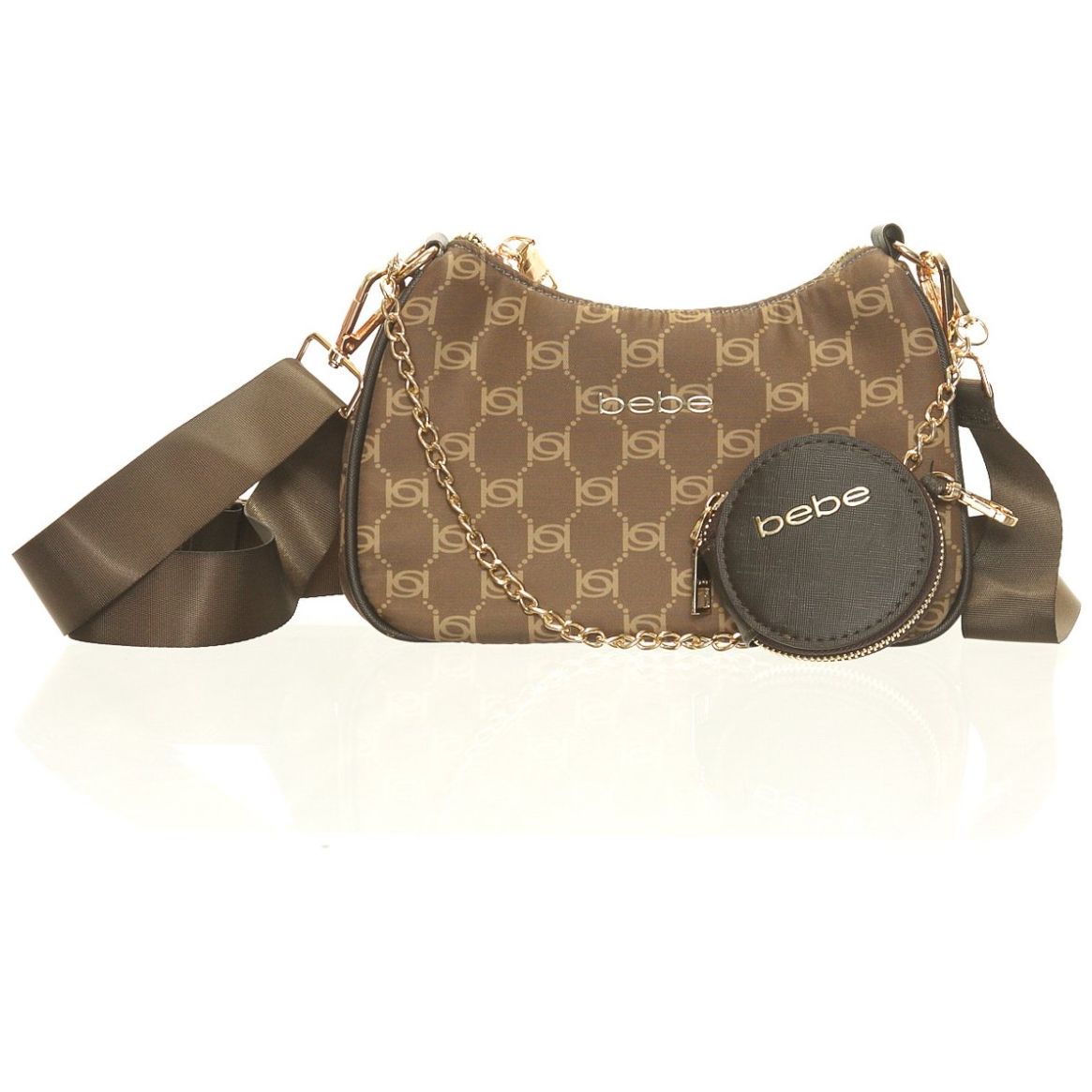 Bolso Mara Nylon Crossbody Brown para Dama Bebe