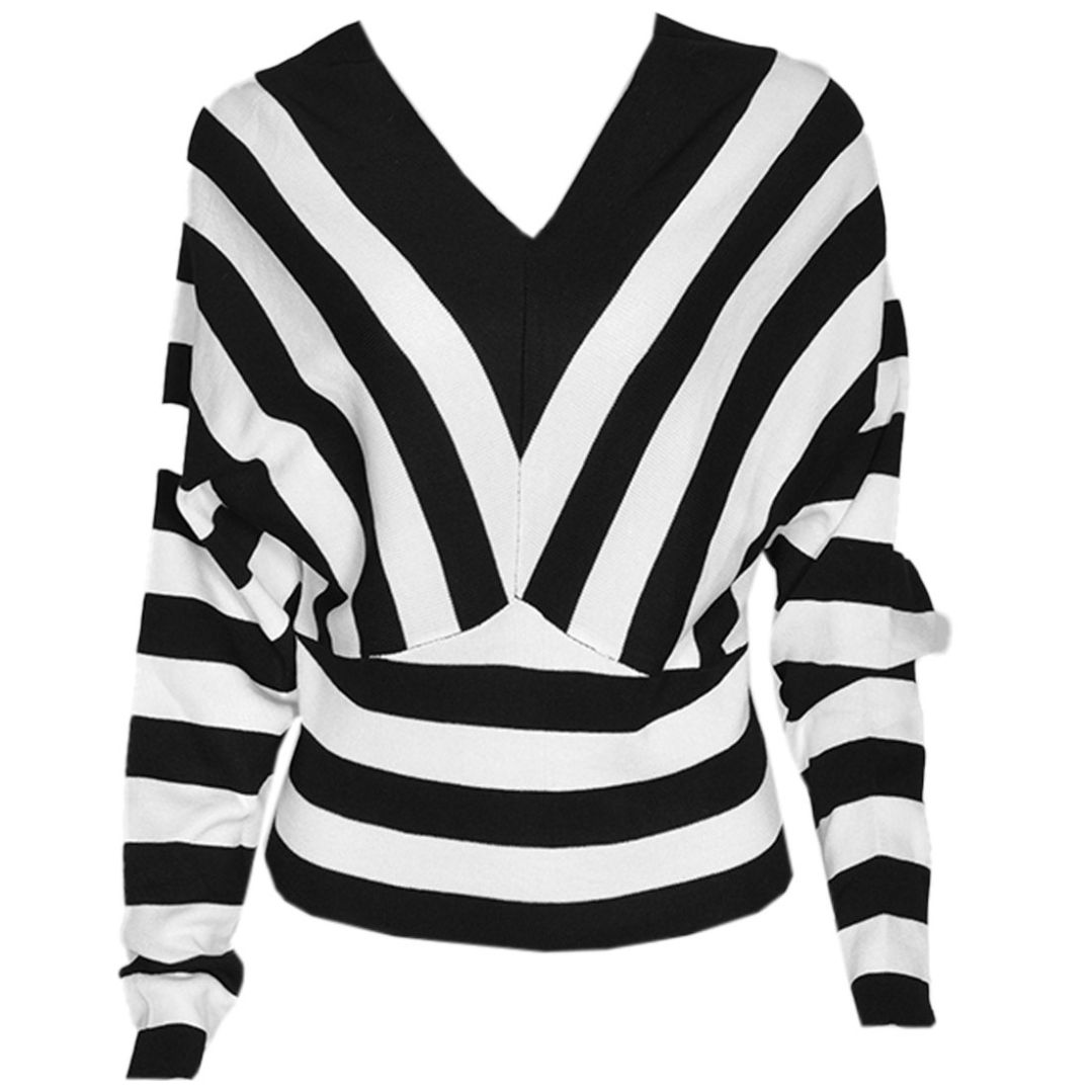 Suéter Estampado con Manga Ranglan y Cuello V