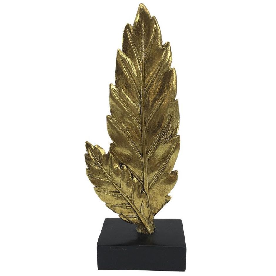 Figura Plumas con Base Vintage Home