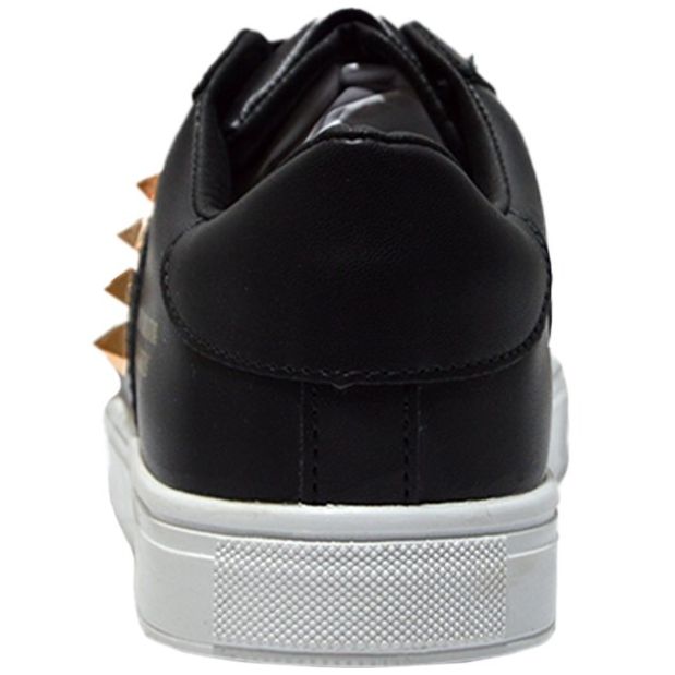 Tenis Casual con Estoperoles Laterales Negro Philisophy Jr