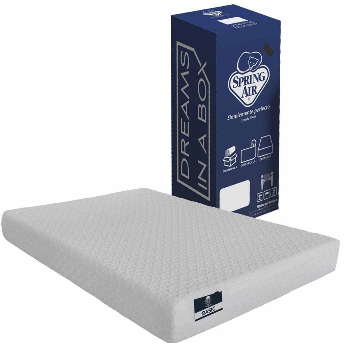 Colchón en Caja Individual Basic Dreams Spring Air