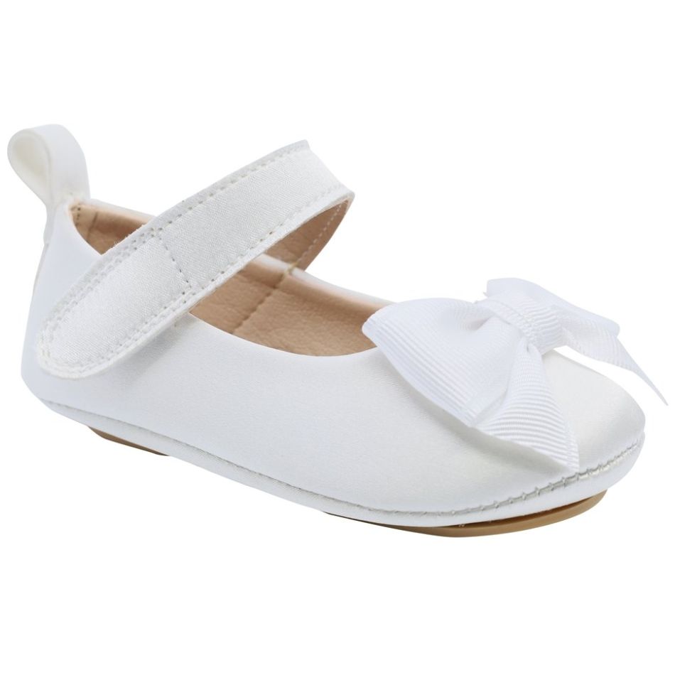 Balerina Coqueta Bebé con Moño 10-12 Blanco