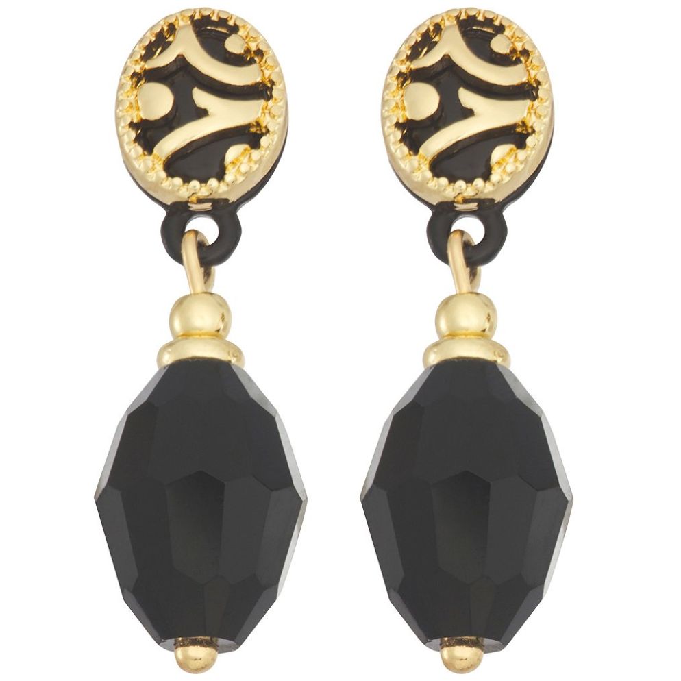 Aretes Marca Napier Color Oro Acabado Brillante