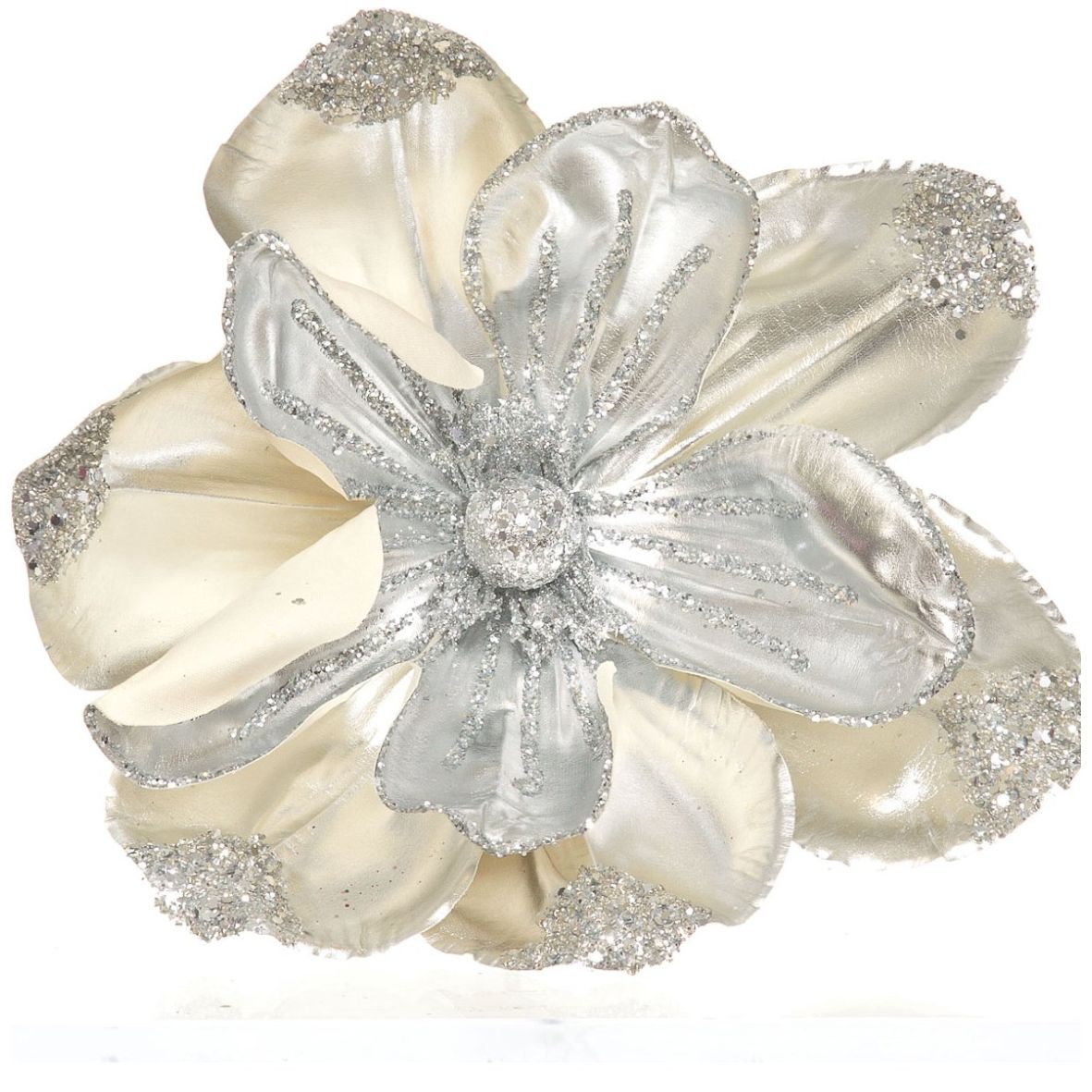 Flor de Magnolia Color Plata