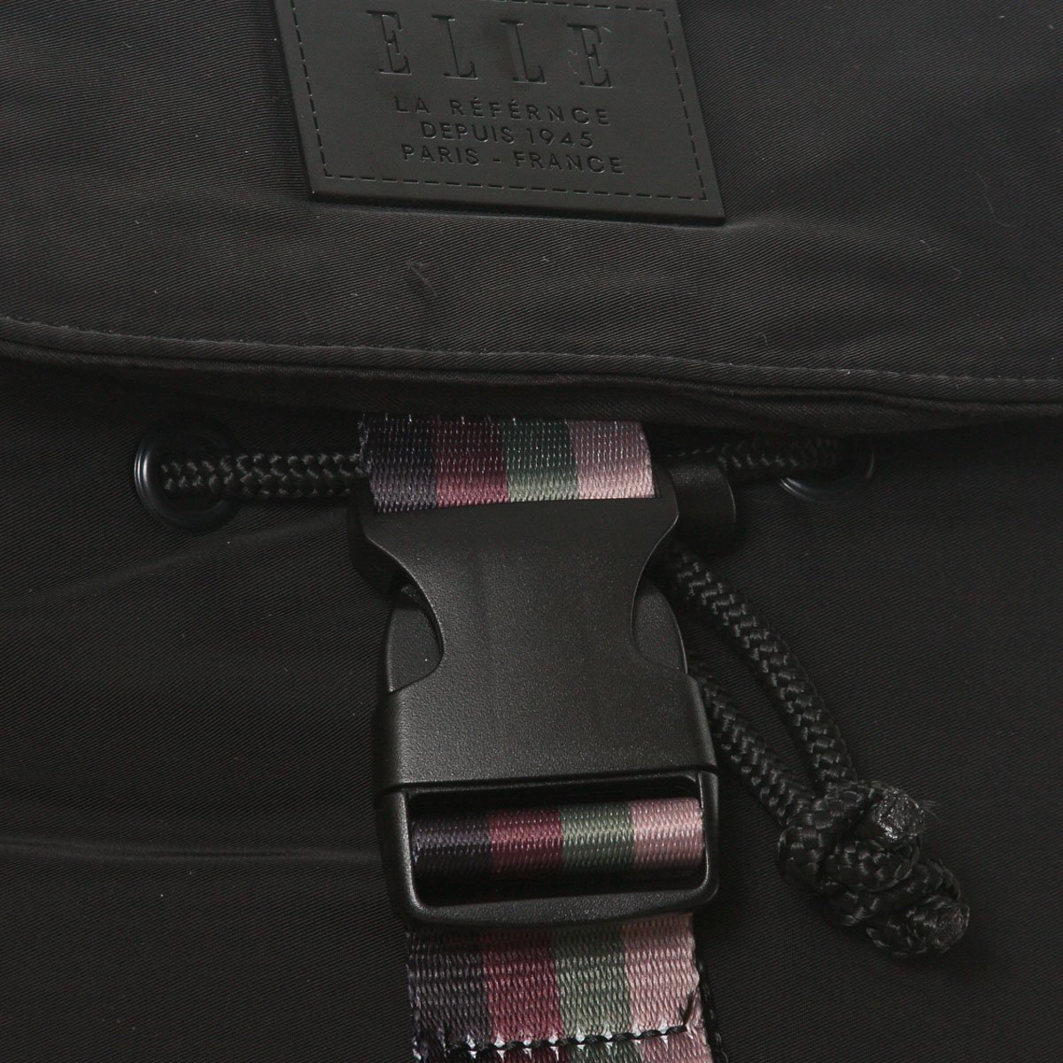 Bolso Nylon Backpack Black Elle