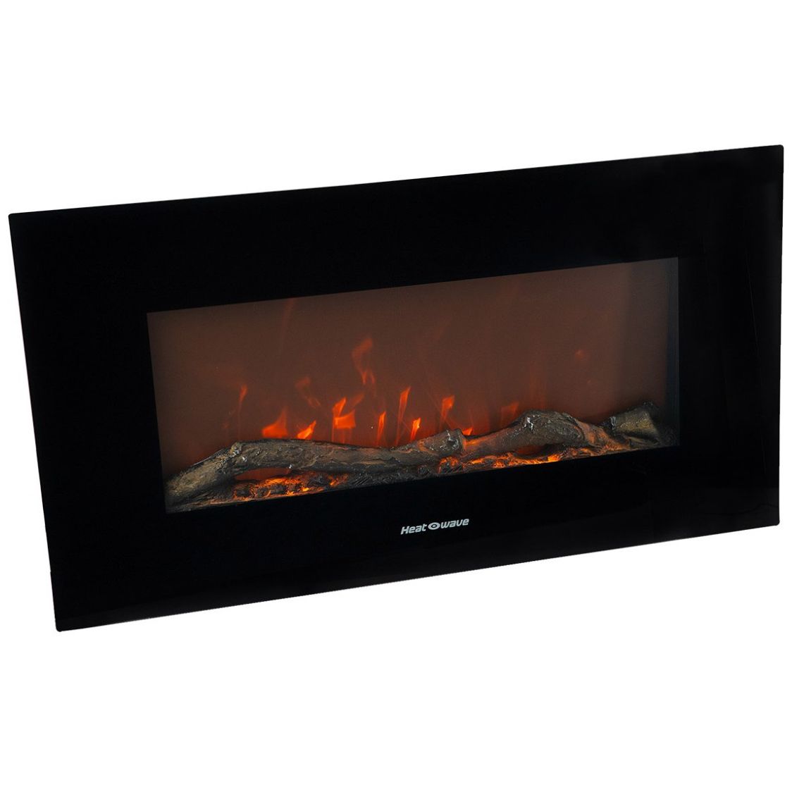Calefactor Negro Tipo Chimenea Heat Wave para Interior