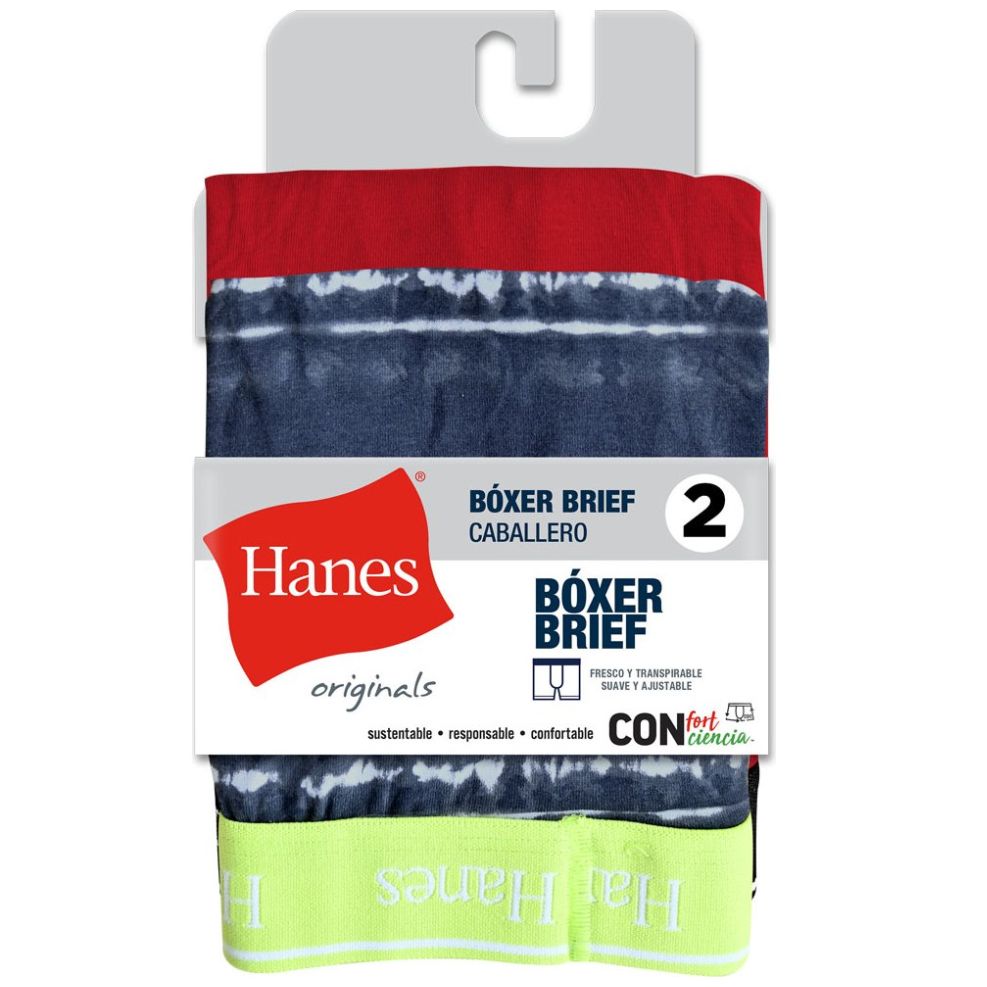 Bóxer Hanes Brief 2 Pack para Hombre