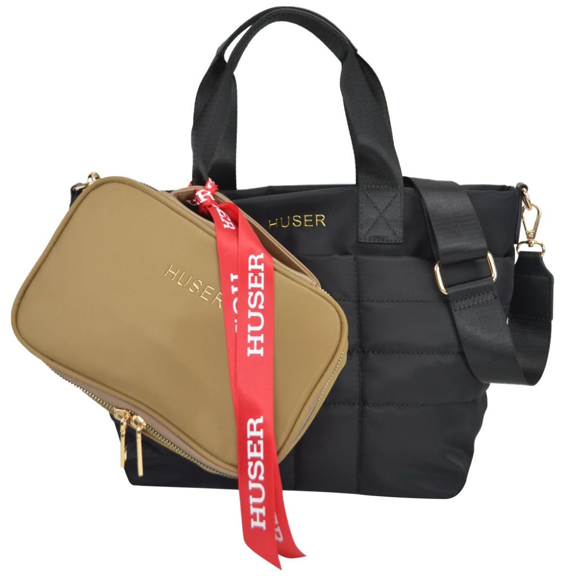 Bolsa Huser Tipo Tote Color Negro