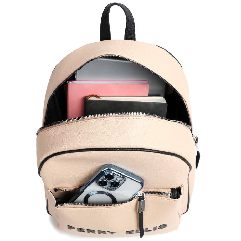 Bolsa Backpack Ivory Perry Ellis