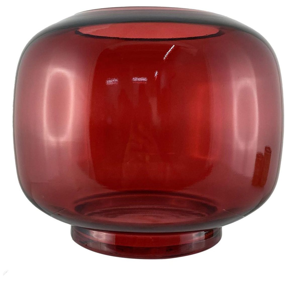 Florero Rojo de Mesa 13X13.5X19.5Cm Santini