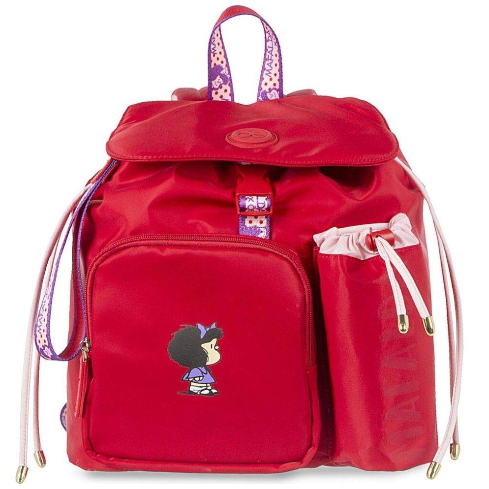 Backpack Porta Laptop Mafalda Rojo Cloe