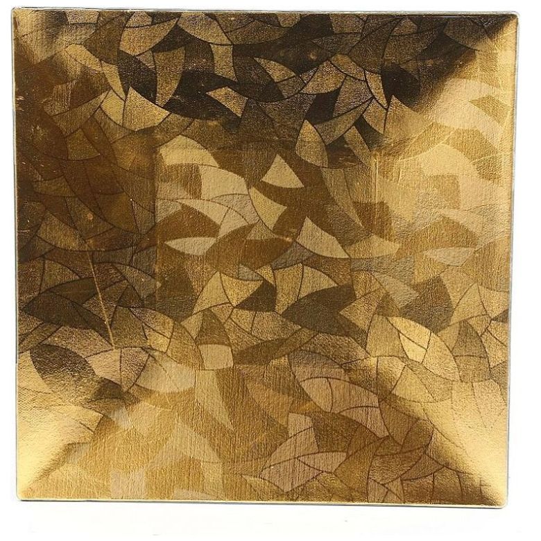 Portaplatos Cuadrado Color Oro Home & Details