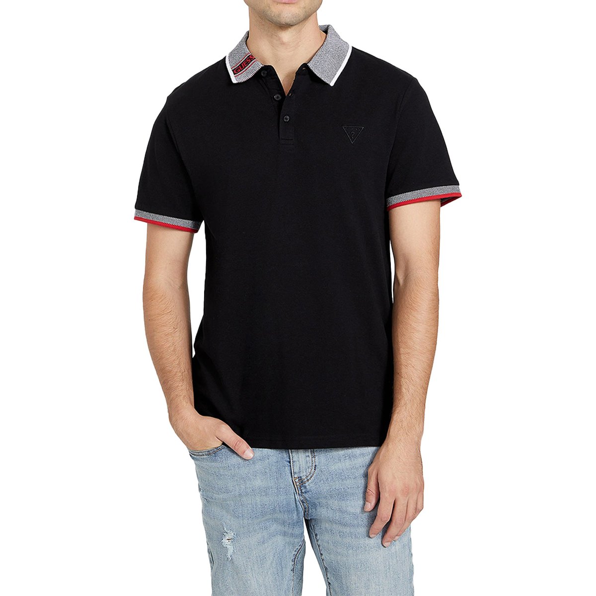 Polo Guess Factory Manga Corta para Hombre