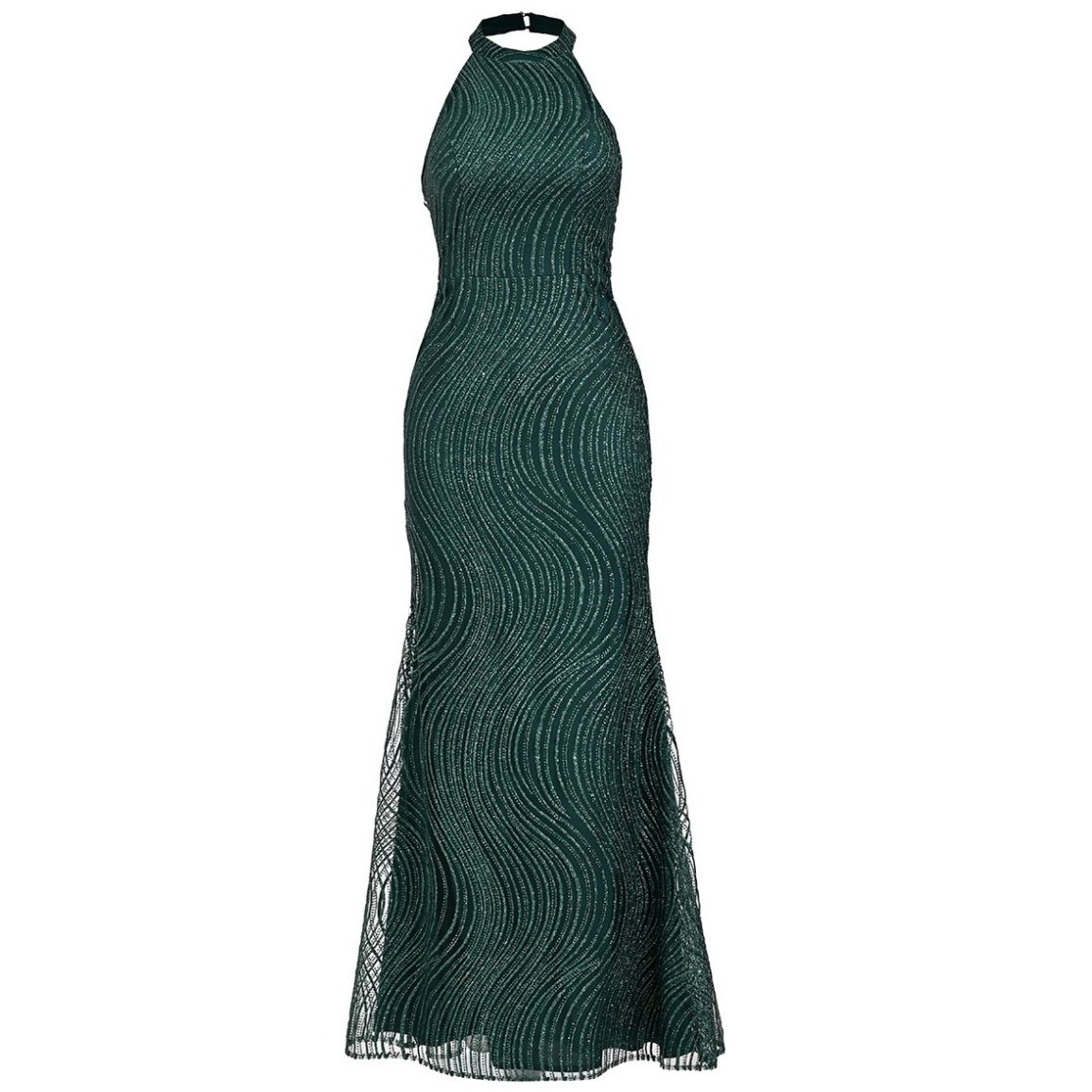 Vestido Largo Pink Gallery Tull Glitter para Mujer