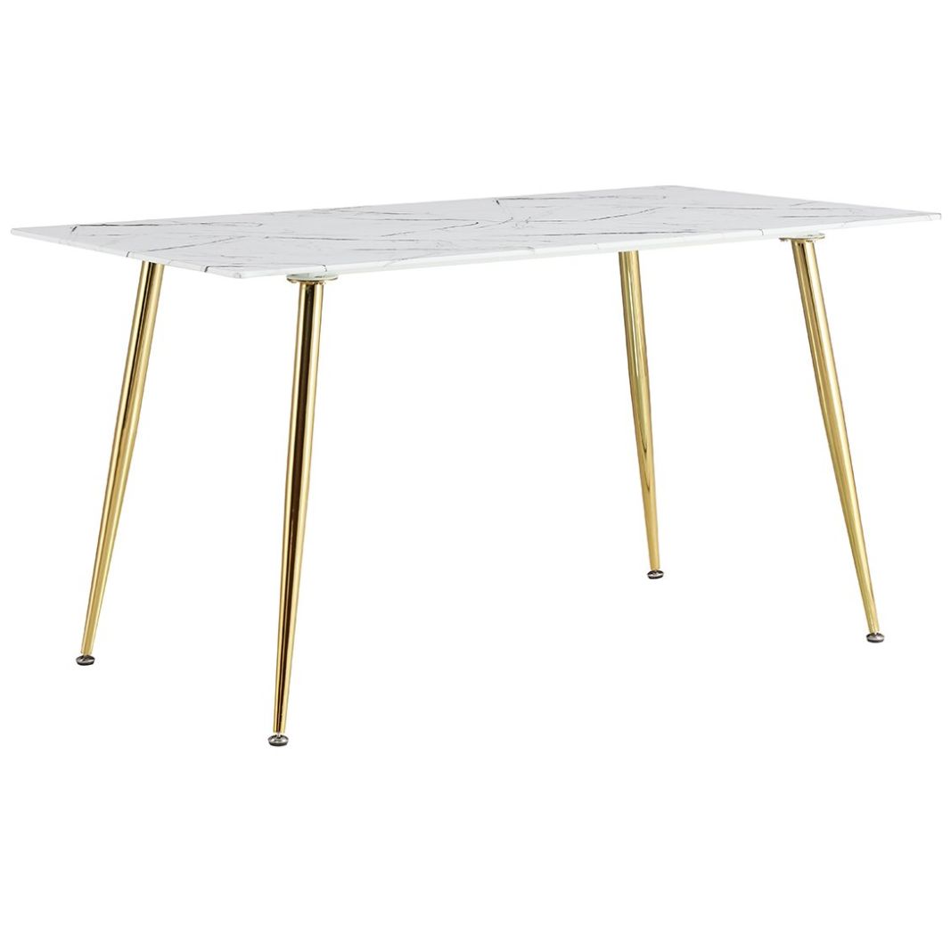 Mesa de Comedor Milan Mormol Blanco Piccola