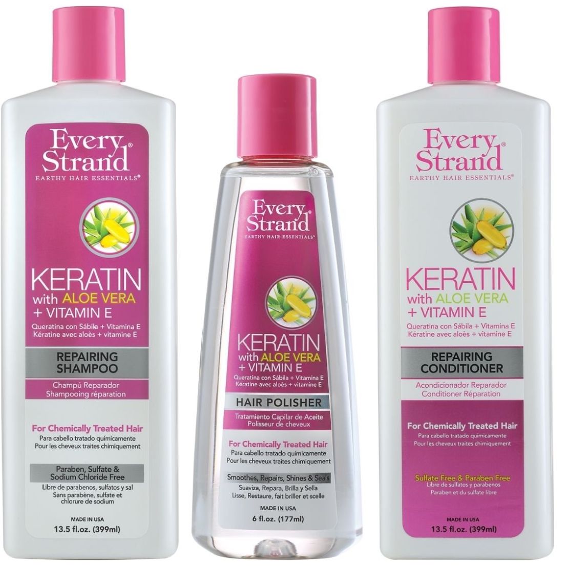 Kit de Shampoo, Acondicionador y Tratamiento Every Strand