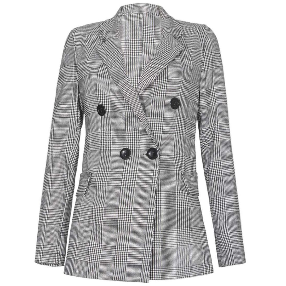 Saco Cruzado con Solapa Vixara para Mujer