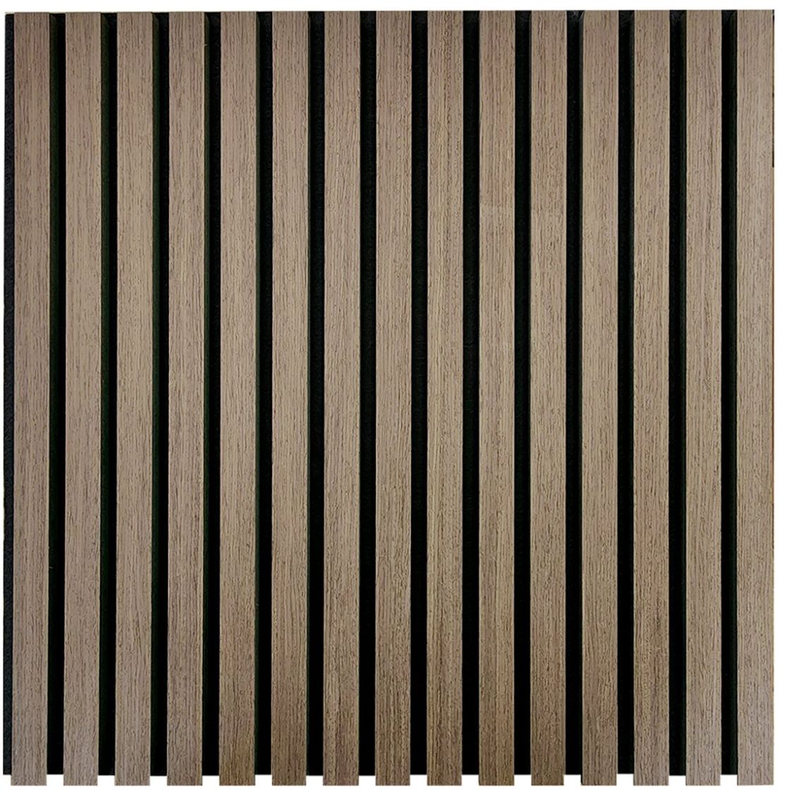 Lambrin Acústico Deco Pvc 4 Piezas 60X60Cm Nogal