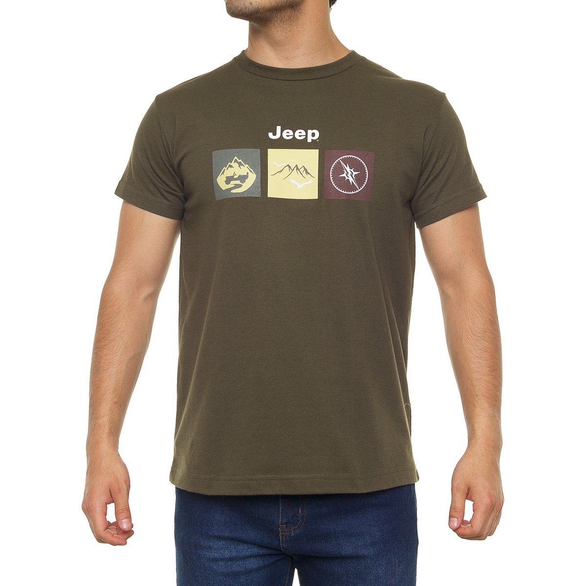 Playera Manga Corta Para Hombre Jeep