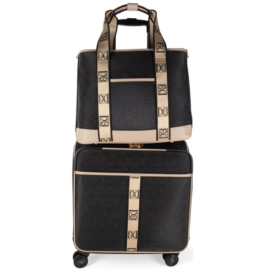 Set de Viaje Soft Side Ohaly Negro Cloe