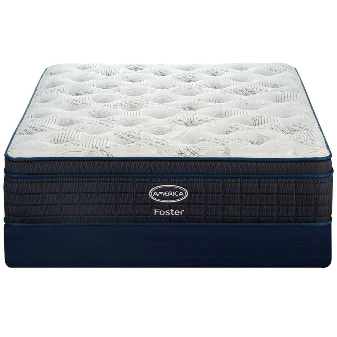 Juego de Colchón y Box Queen Size Foster America