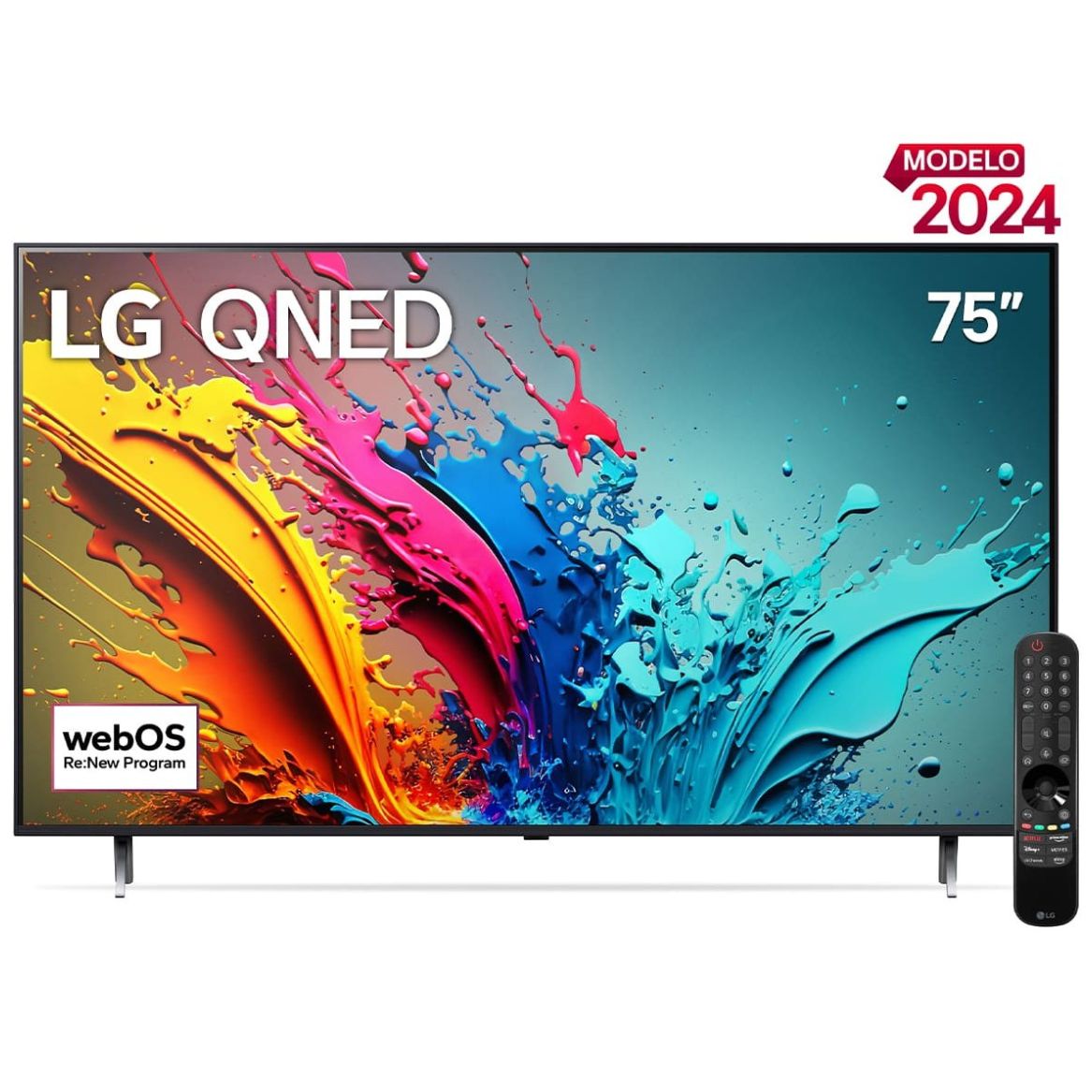 Pantalla LG Qned 75 Pulgadas 4K Smart Tv con Thinq Ai 75Qned85Tsa
