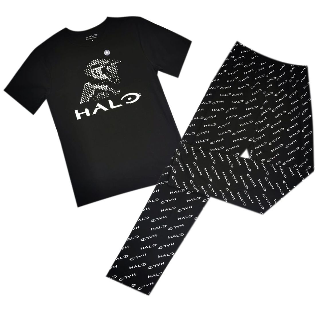 Pijama Estampado Halo Playera y Pantalón para Hombre