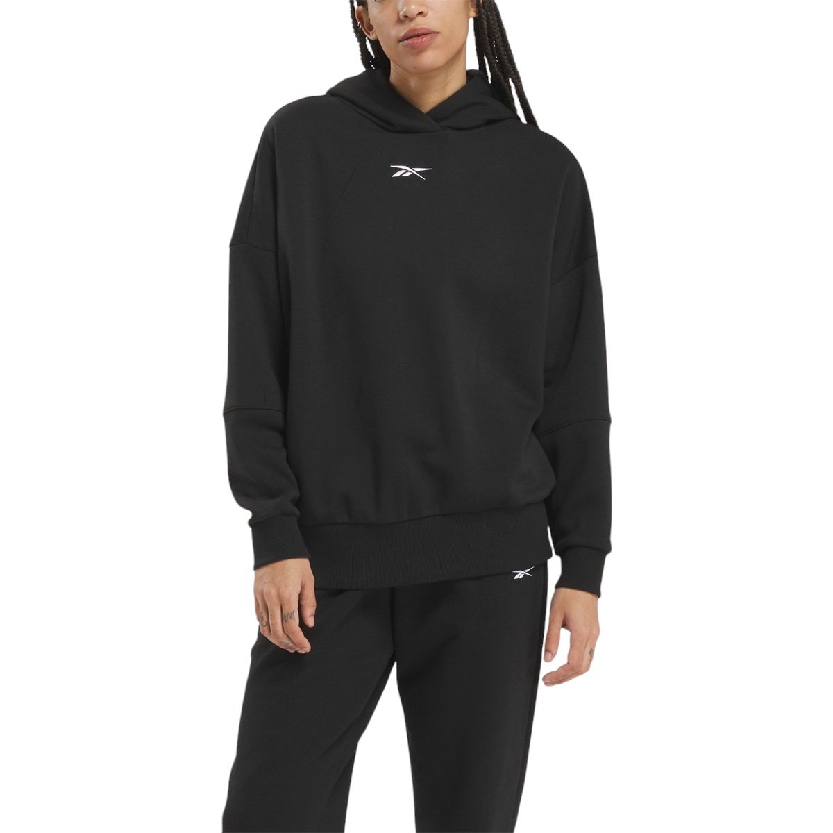 Sudadera Reebok Logo al Frente para Mujer