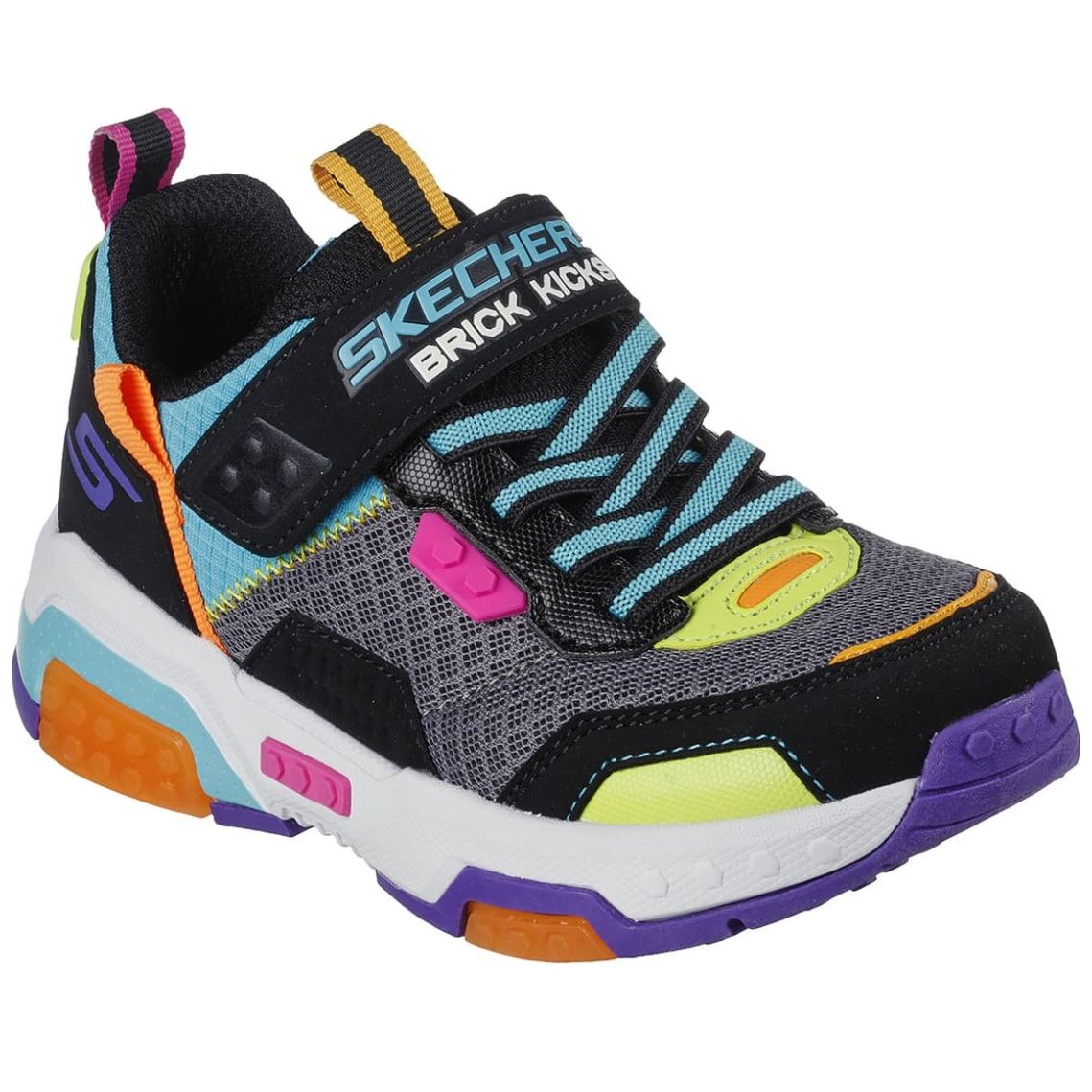 Tenis con Velcro 17-22 Negro Skechers