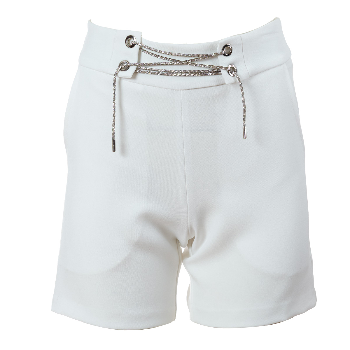Bermuda con Pretina Ancha y Cinta Ann Miller para Mujer
