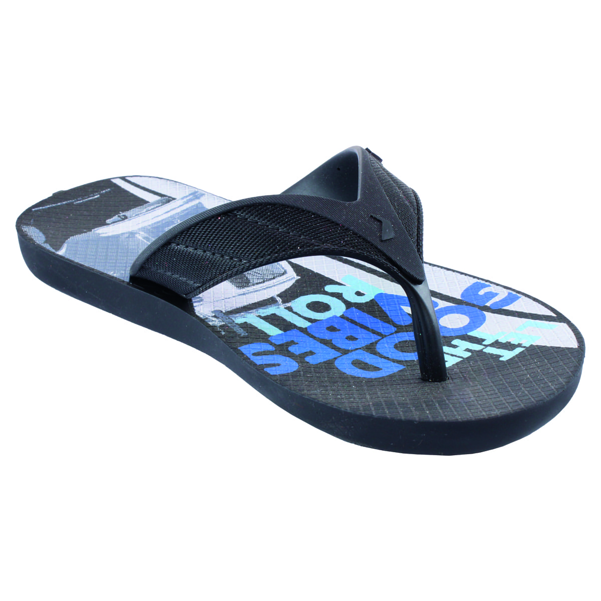 Sandalia Tipo Flip Flop Rider 18-23 Color Negro