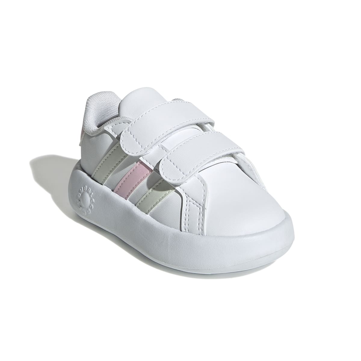 Tenis Velcro Grand Court 12-16 Blanco Adidas