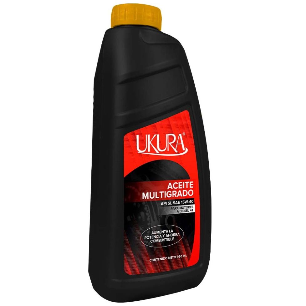 Aceite Multigrado 15W40 para Motor de 4 Tiempos 950Ml