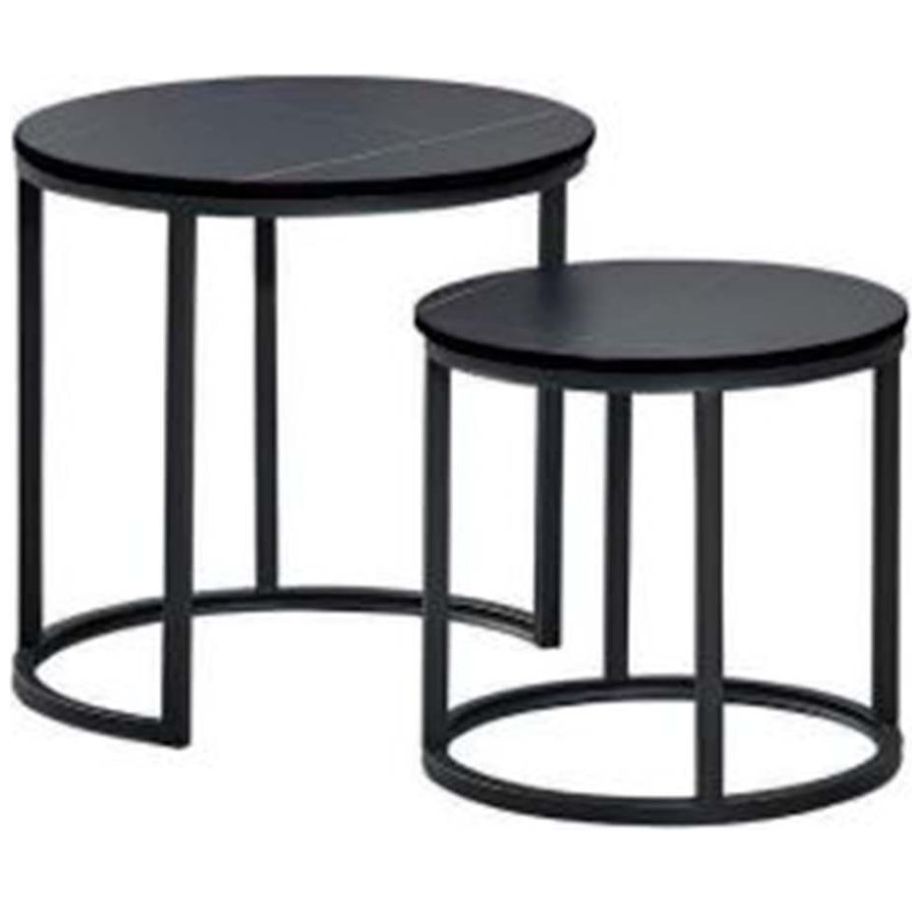 Mesa de Centro Tag Canna Stone Negra Piccola