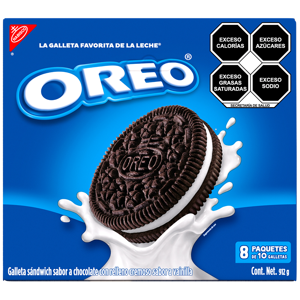 Oreo 8 Paquetes de 10 Galletas