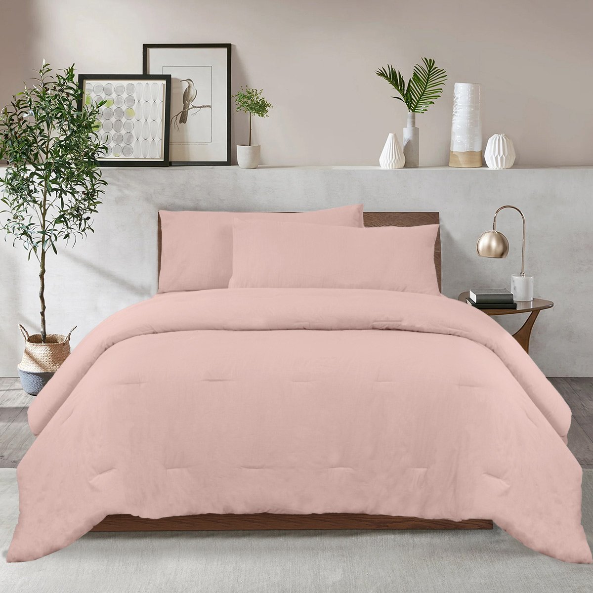 Edredón Rosa King Size Vintage Home